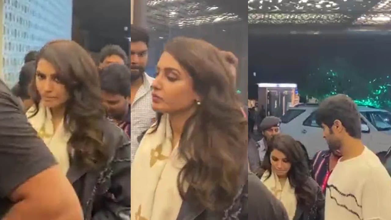 Samantha and Vijay Devarakonda Visuals @ Kushi Wrap Party In Kashmir ...