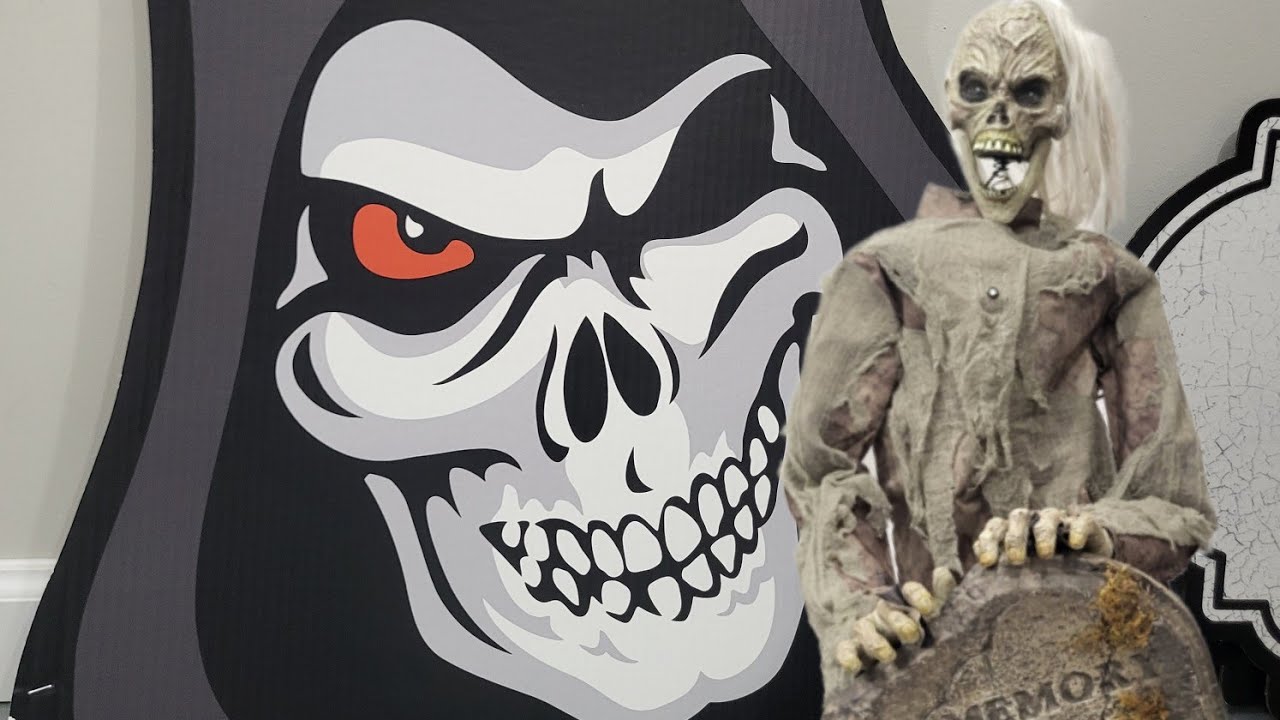 Spirit Halloween Unboxing, Gravestone Ghoul - YouTube