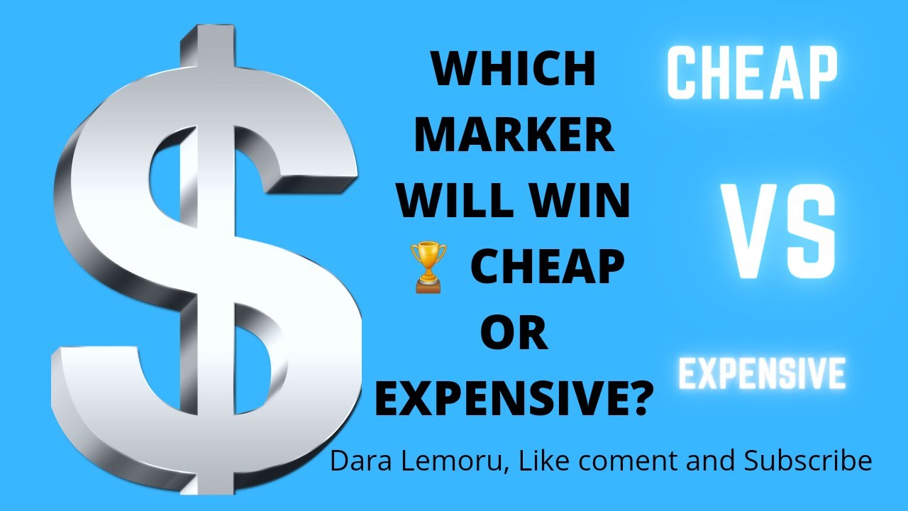 Cheap or expensive markers. Which one will win. ll Dara Lemoru - YouTube