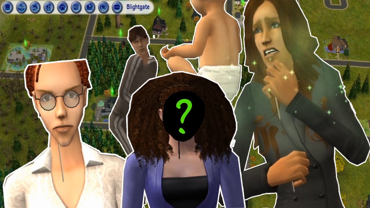 The Sims Whose Mouths Are On Their Foreheads (Sims 2, Blightgate) - YouTube
