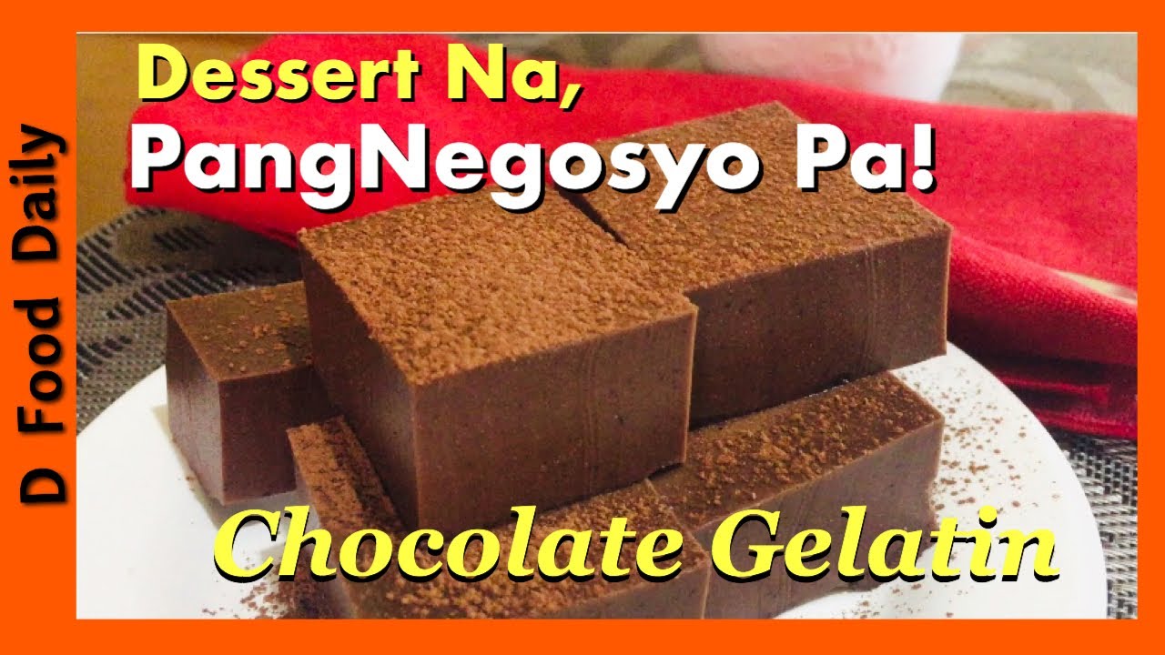 Chocolate Gelatin -Business Dessert Ideas-Negosyo Dessert- Chocolate ...