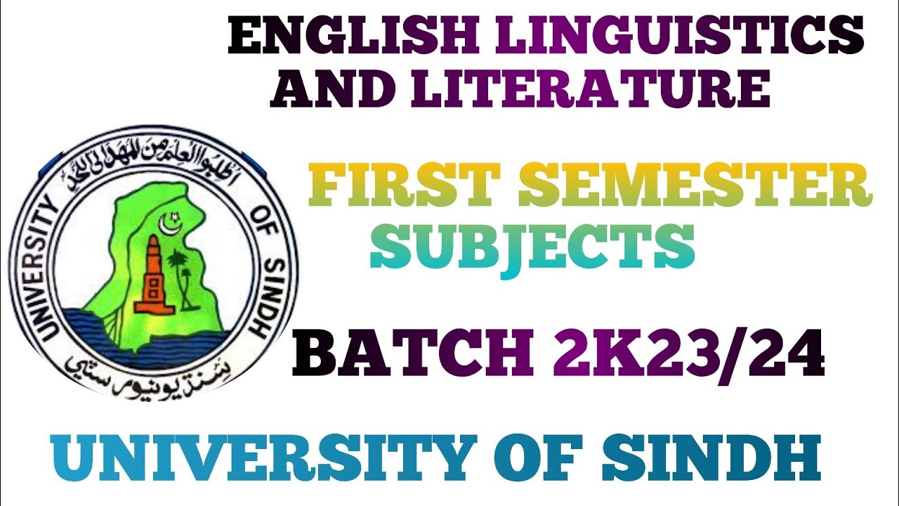 English (Linguistics and Literature) first semester subjects for new ...