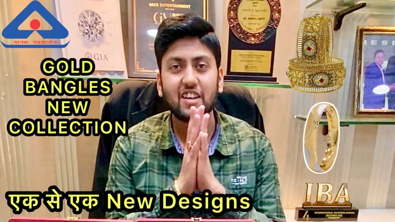 GOLD BANGLES 😍 | मात्र 3 gram से Gold bangle शुरू 🤯😳 |Hallmark Gold ...