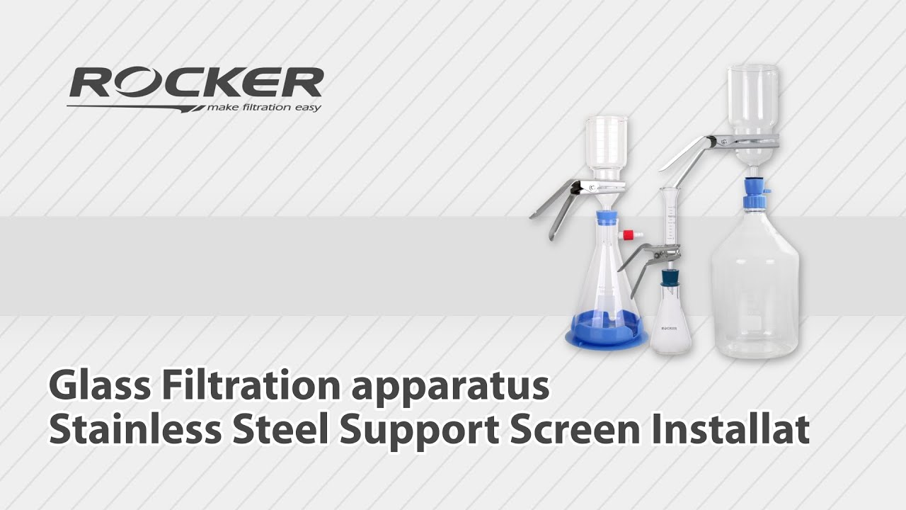 Stainless Steel Support Screen Installation - ROCKER Filter Apparatus ...