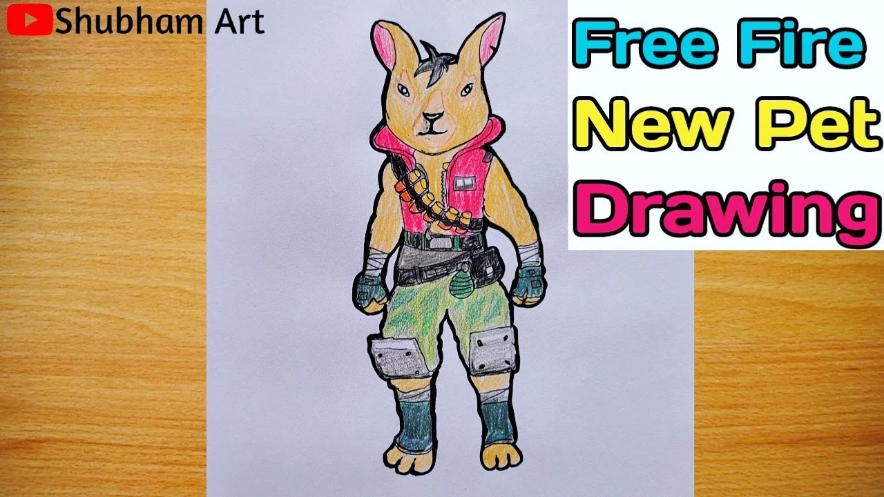 free fire new pet agent hop drawing || free fire pet drawing || # ...