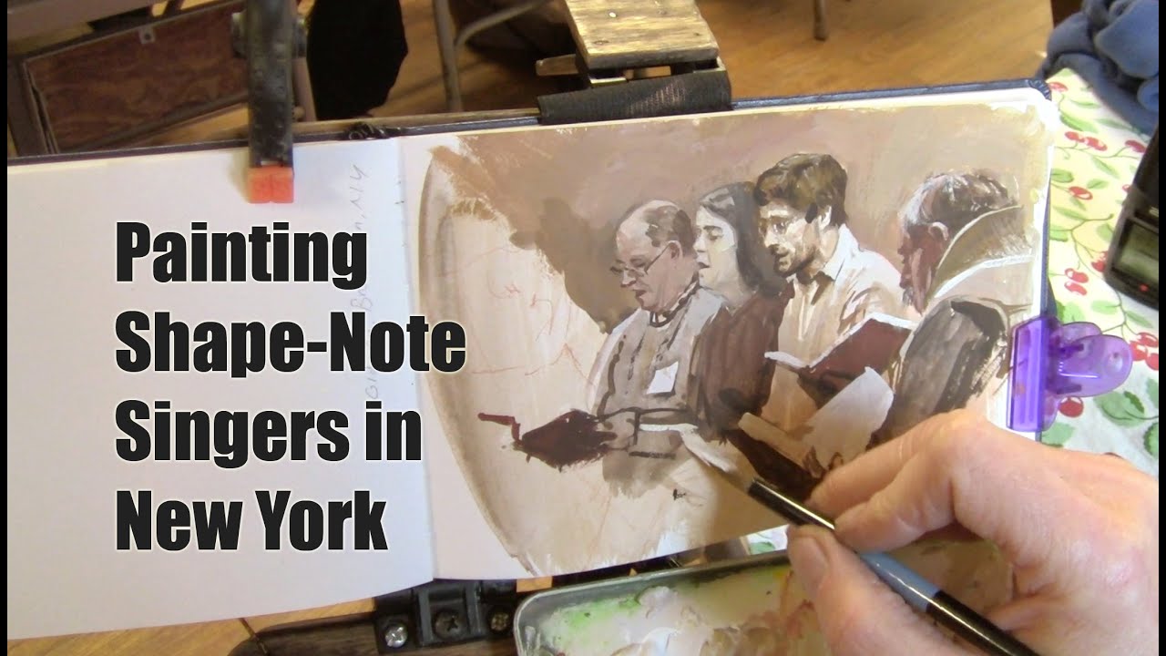 Painting Shape-Note Singers in New York - YouTube