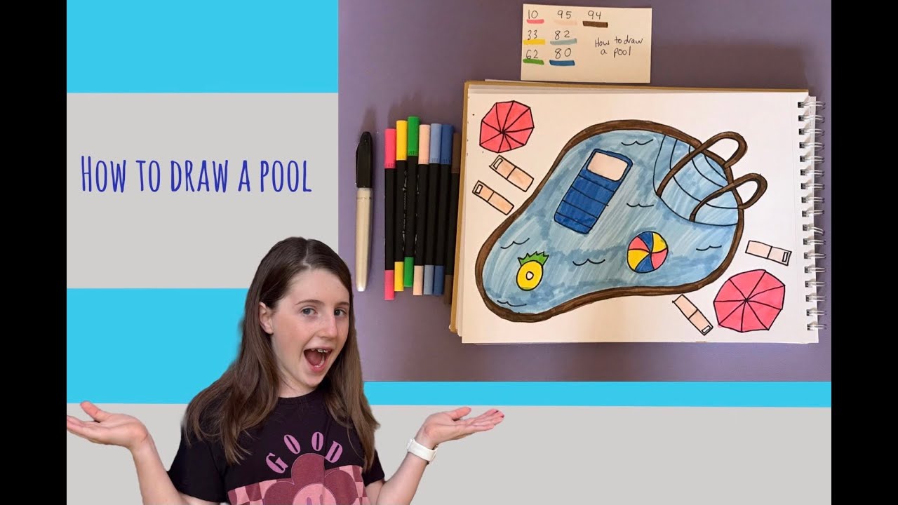 How to Draw a Pool - YouTube