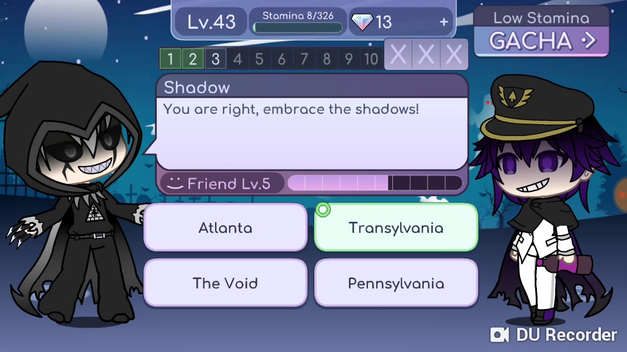 Gacha Life - Shadow Quiz answers - YouTube