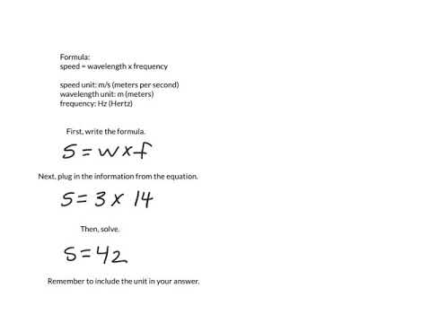 How to Solve Wave Speed Problems - YouTube