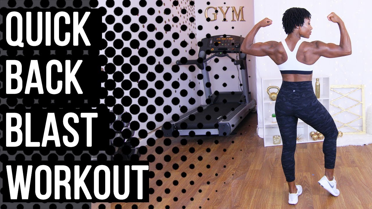 Toning Back Workout | Dumbbells Only | Strength Workout | No Cardio ...