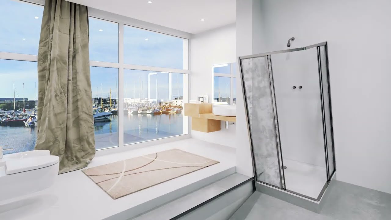 3d animation of bathroom renovation - YouTube