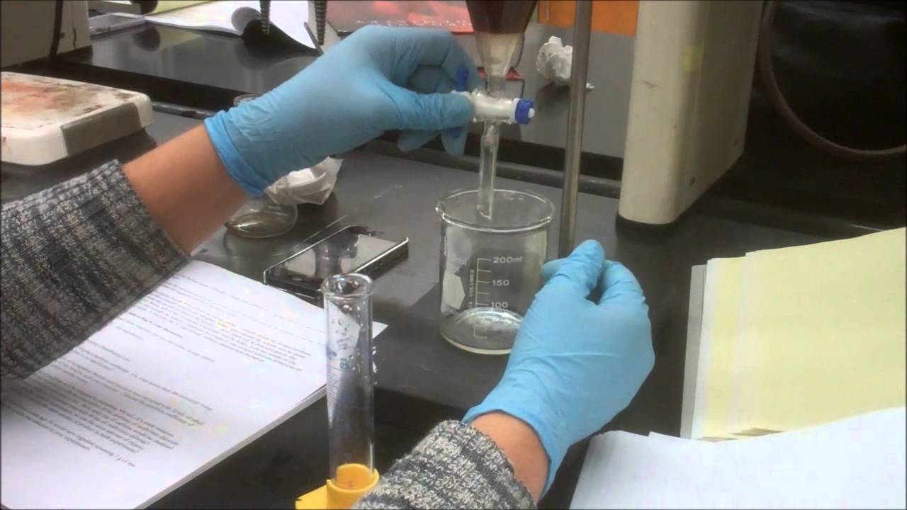 Separation of Caffeine at Wagner College Chemistry Organic 1 lab - YouTube