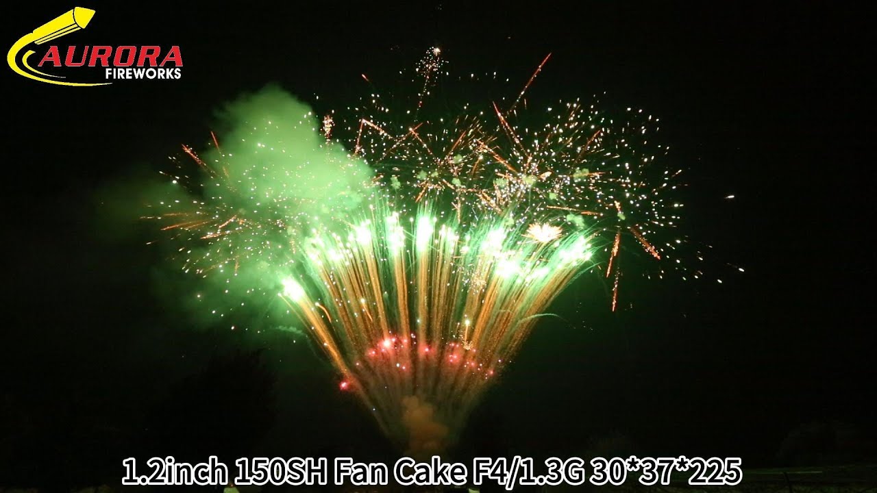 1.2inch 150Shots Fan Shape Cake#fireworks #pyro #cake #newyear #dispaly ...