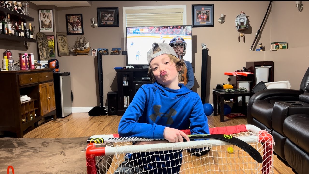 Play mini stick with Hudson and the boys - YouTube