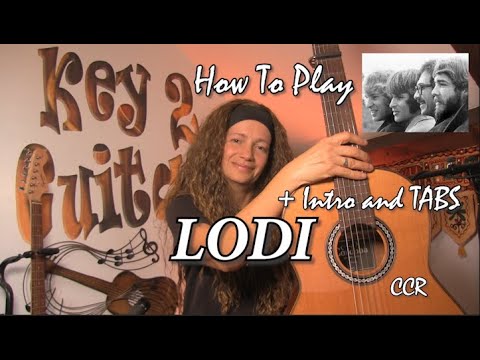 Lodi-CCR Guitar Tutorial Lesson/EASY Strumming/Intro and TABS - YouTube