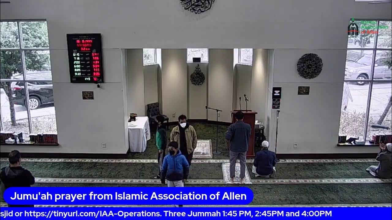Jumu'ah prayer from Islamic Association of Allen - YouTube