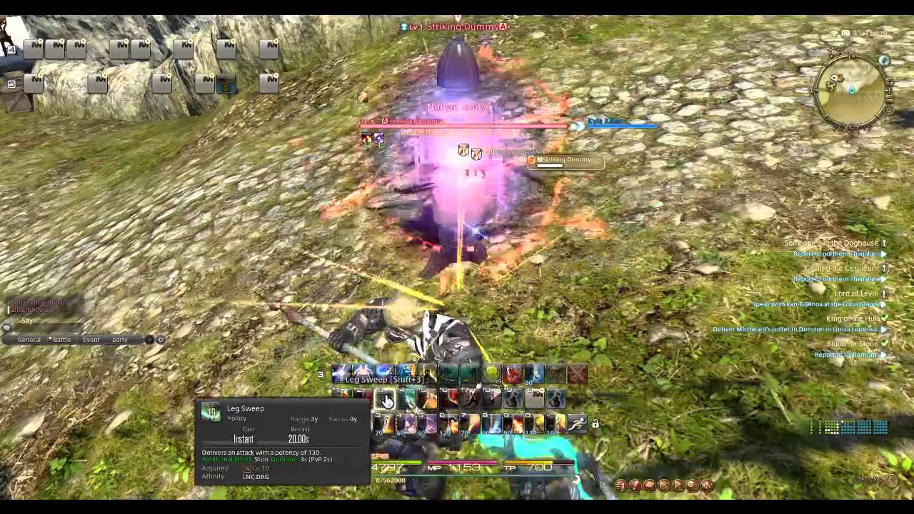 FFXIV ARR: Dragoon Best Single Target Rotation (Sargatanas) - YouTube