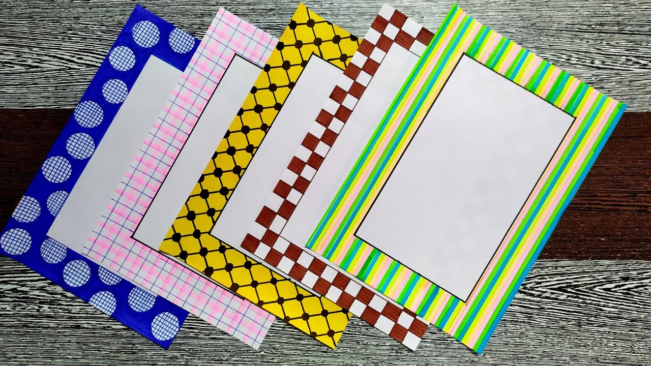 Beautiful & Easy Trendy Border Design for Assignment/Project Front Page ...