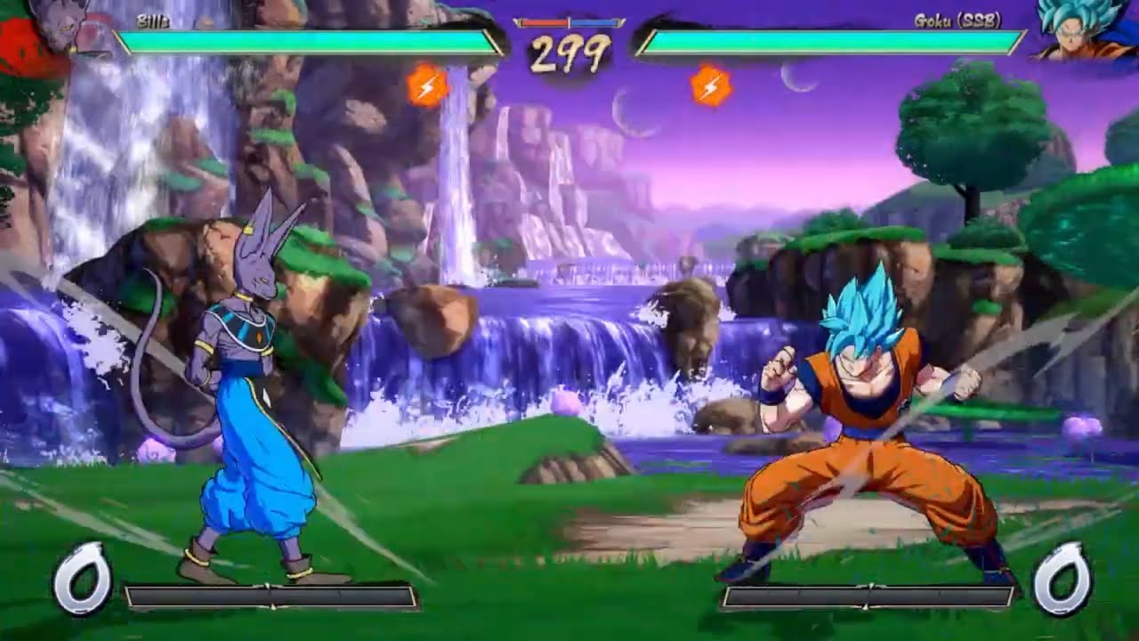 Dragon Ball FighterZ - Bills vs Goku Super Saiyajin Blue Hard AI DBFZ ...