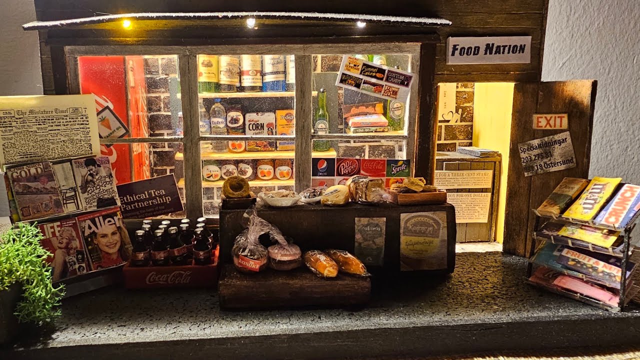 Miniature shop💖 Greek, Swedish and Norwegian products of food🤯First ...