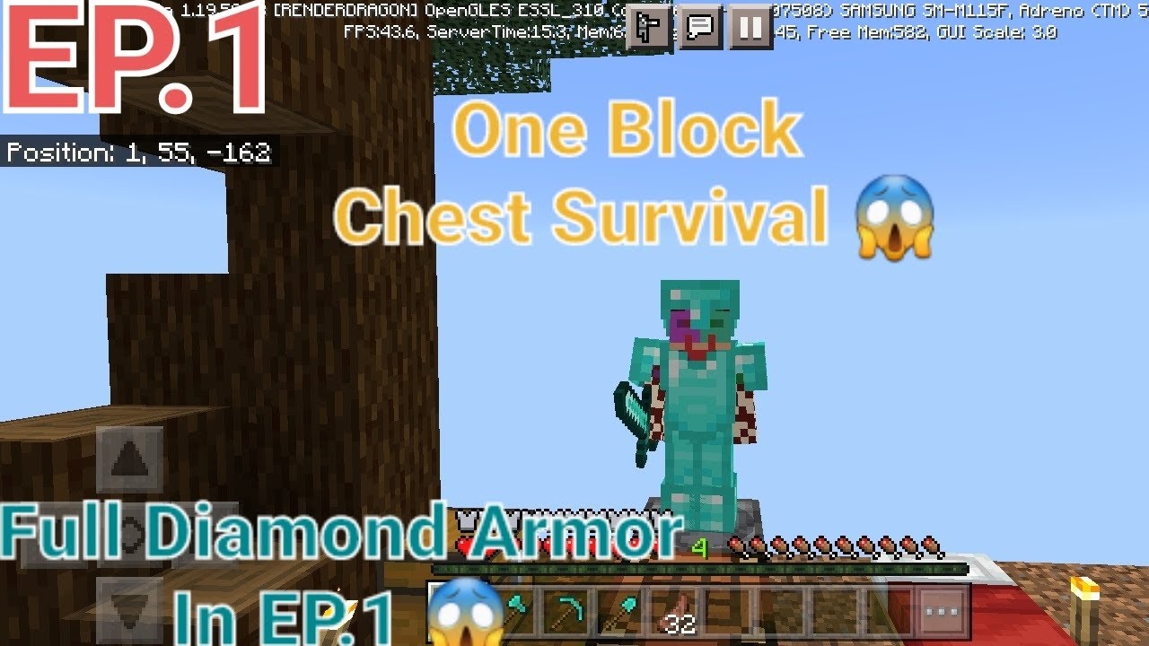 Minecraft One block Chest EP.1 😀 @liongaming4117 - YouTube