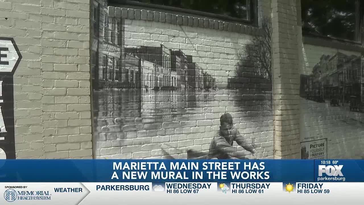 Marietta Main Street has a mural in the works - YouTube