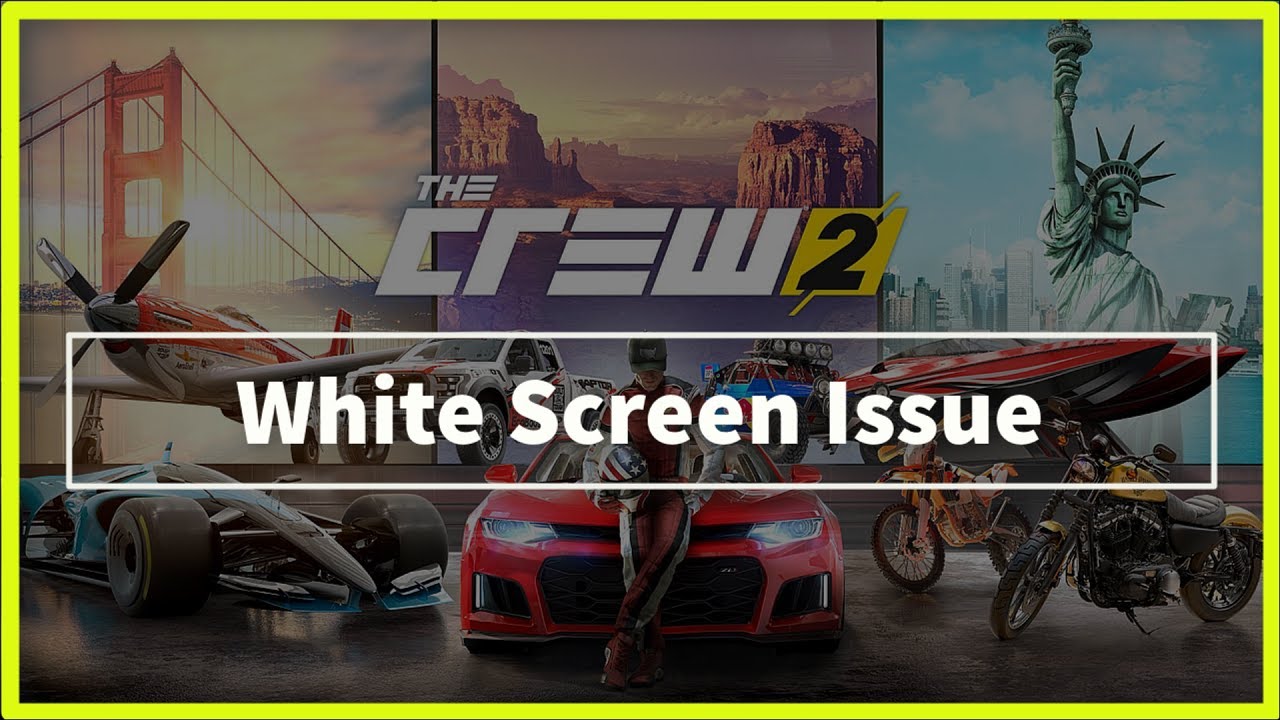 The Crew 2 Game White Screen Issue - YouTube