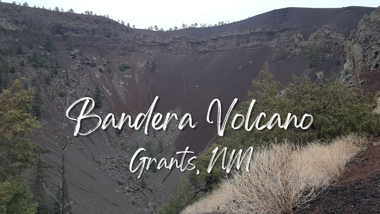 Walking Along the Bandera Volcano Edge in Grants, New Mexico, Land of ...