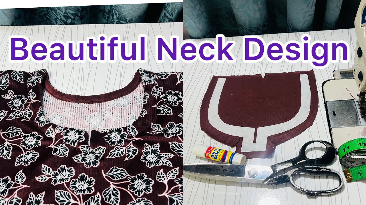 Beautiful 😍Neck Design Cutting and stitching//neck design - YouTube