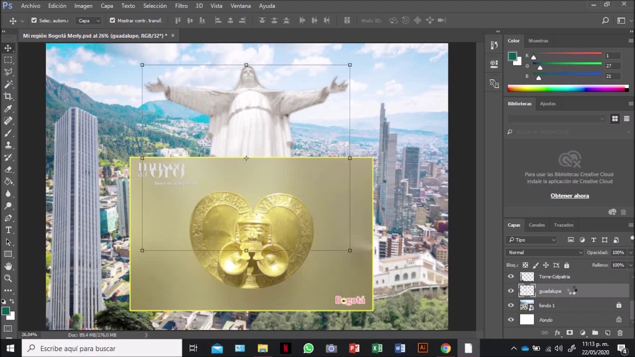 Ejercicio de Selección Merly Martinez L Retoque digital - YouTube