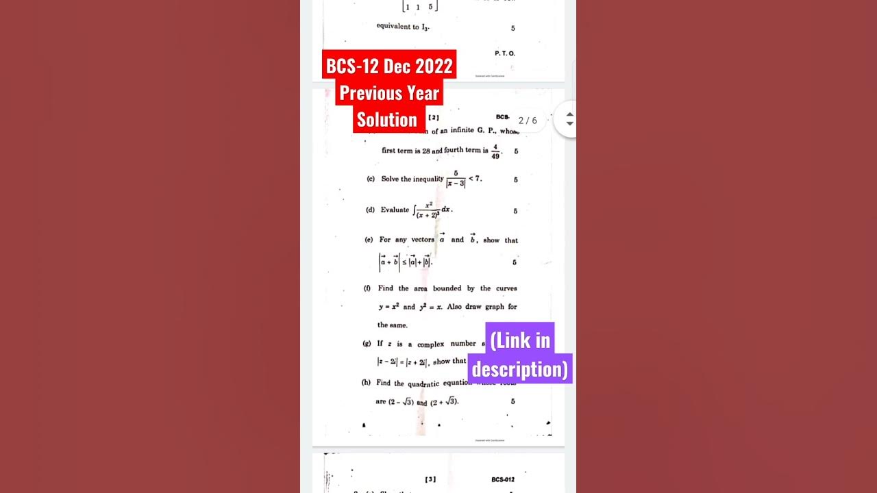 BCS-012 December 2022 exam | bcs 12 dec 2022 solved question paper ...
