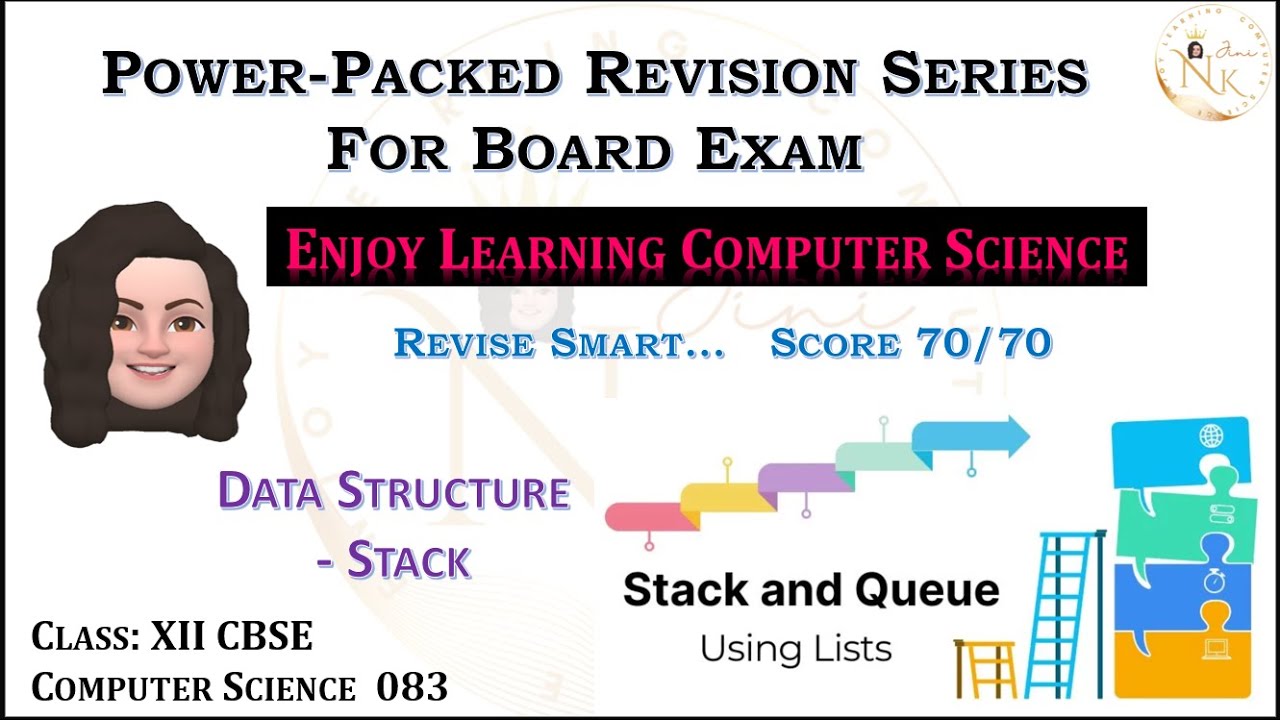 CBSE Class 12 Computer Science Data Structure - Stack - YouTube