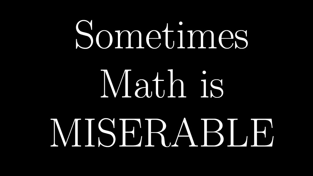 Contest Mathematics - AIME - Math is MISERABLE - YouTube