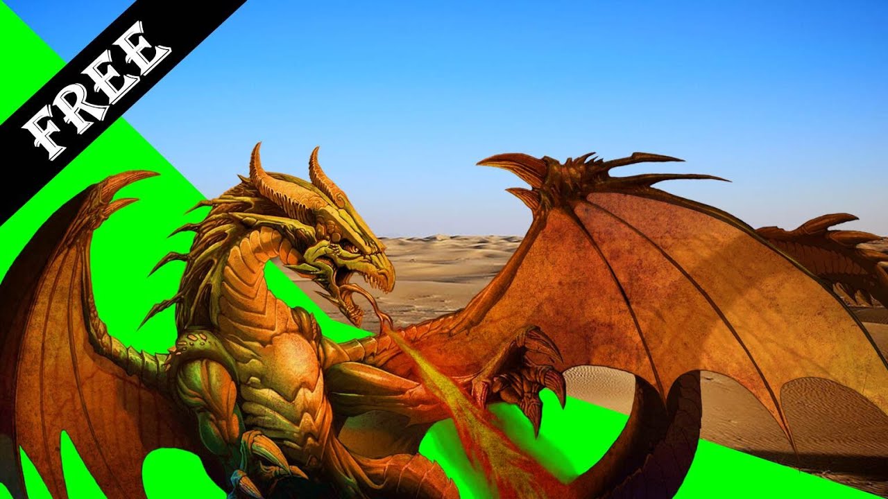 Dragon Fire Effect | Copyright Free Videos | Green Screen Production ...