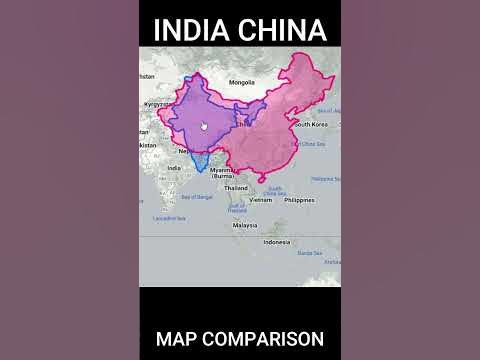 The True Size of India vs China, Countries Real Size Comparison - YouTube
