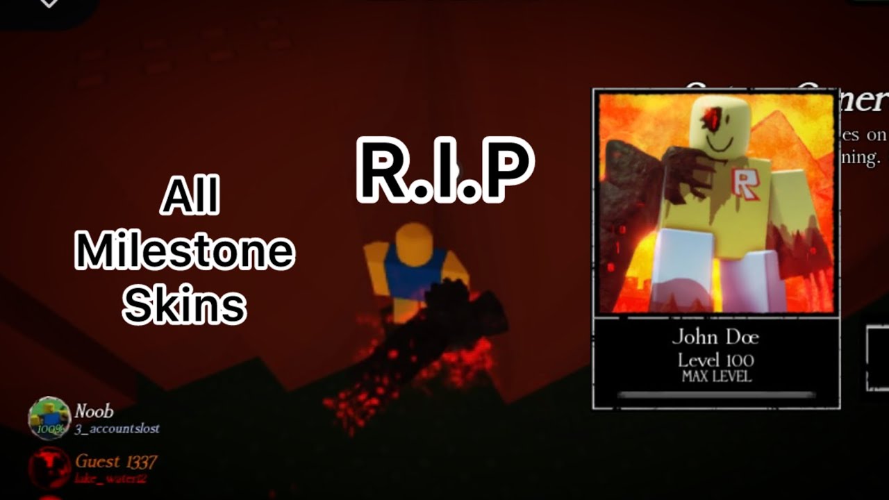 All John Doe Milestone Skins Gameplay! | Roblox Forsaken - YouTube