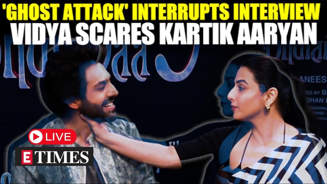 LIVE: Meet 'Monjulika' & 'Rooh Baba' | Vidya Balan Shocks Kartik Aaryan ...