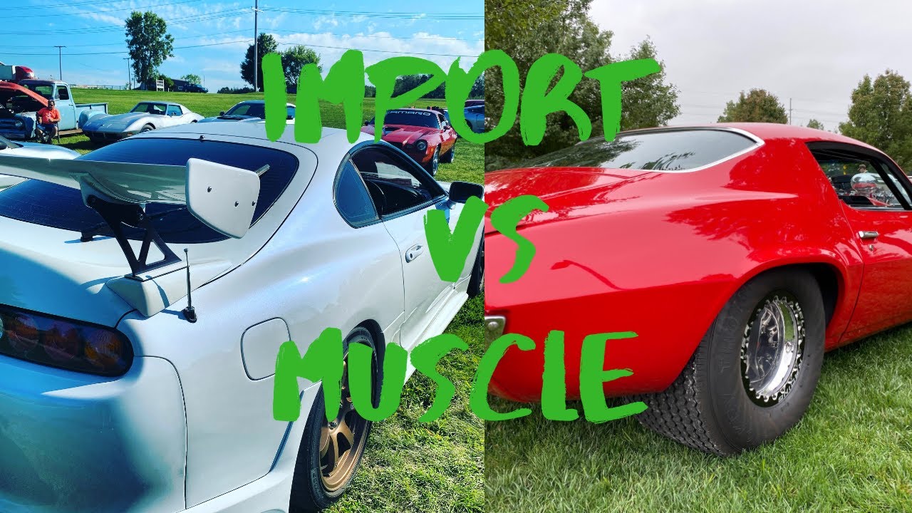 Import vs Muscle: 2 generations of Supras together - YouTube