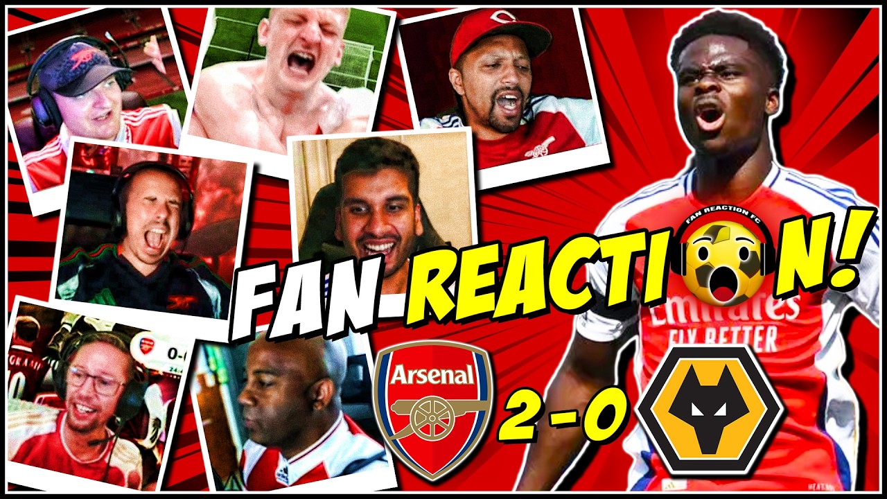 Bobby Bounce Reacts: Arsenal Fans HAPPY Reactions to Arsenal 2-0 Wolves ...