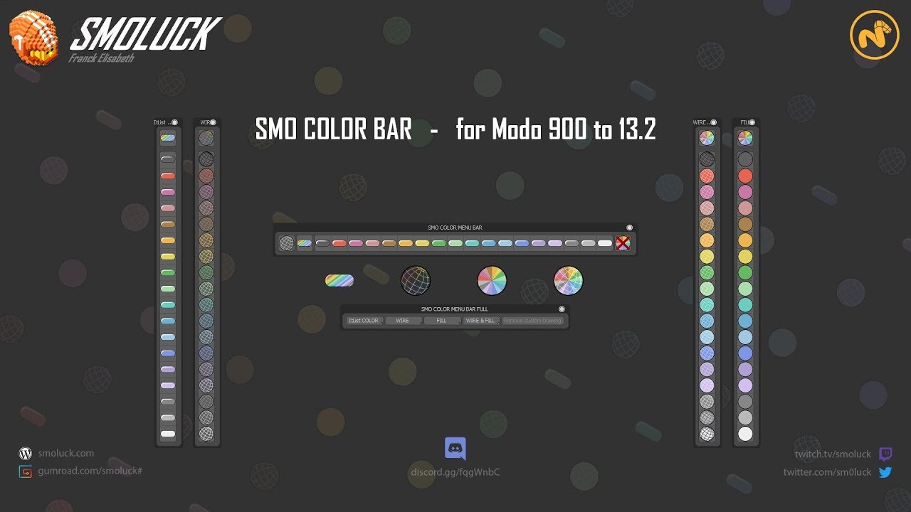 MODO I SMO COLOR BAR for Modo 900 to 13.2 - YouTube