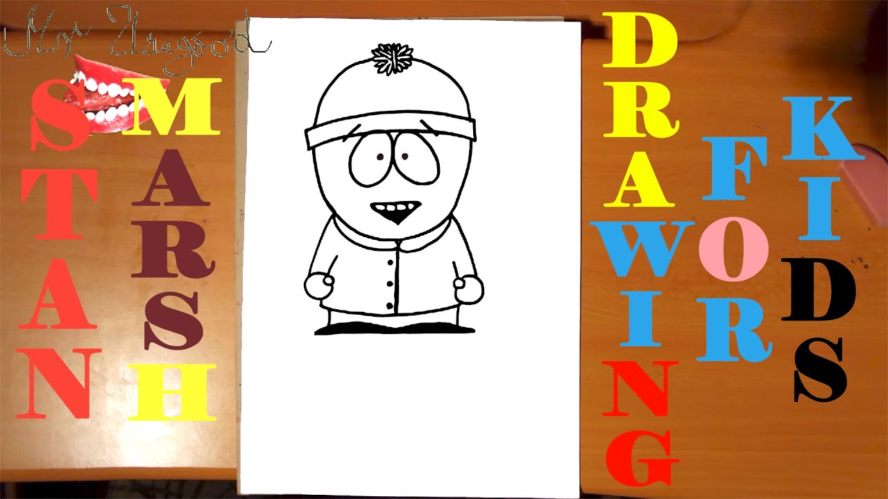 How to Draw STAN from South Park Easy | #MrUsegoodART - YouTube