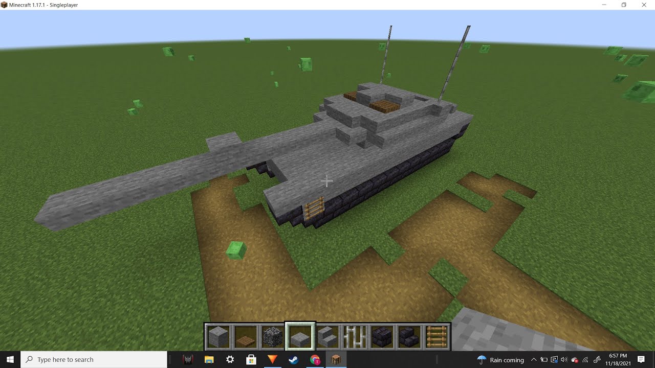 Minecraft Tank Tutorial - YouTube