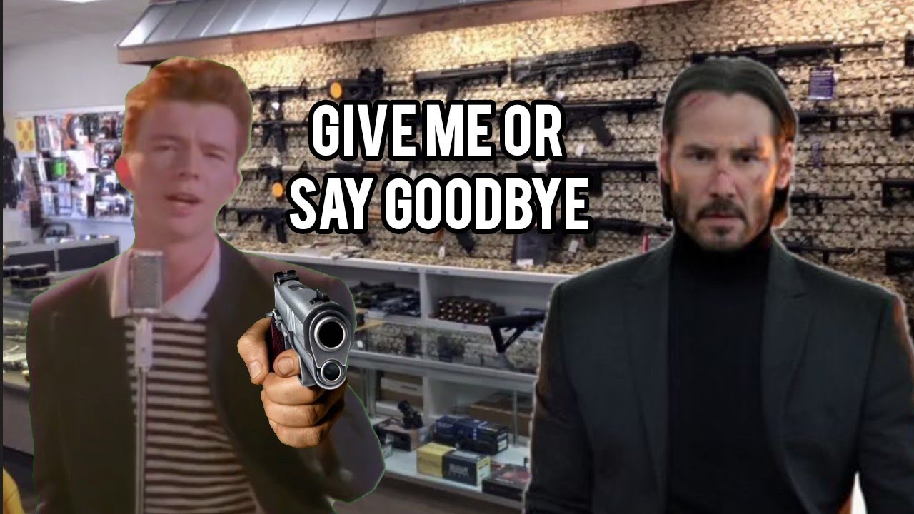 Rick Astley Robs A Gun Store - YouTube