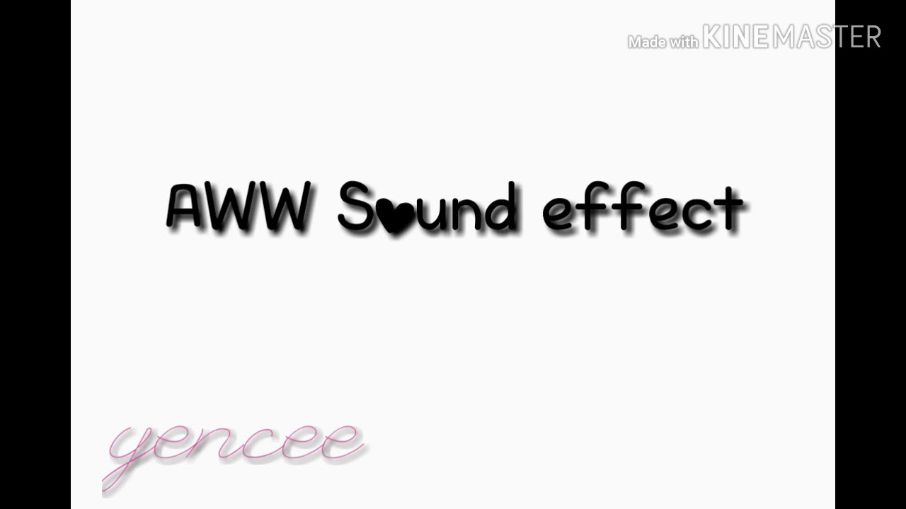 Aww sound effect for Vlogging - YouTube