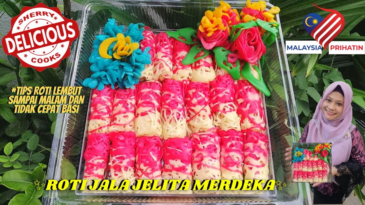 EP 101: TUTORIAL ROTI JALA JELITA MERDEKA | Sherry Cooks (ENG SUB ...