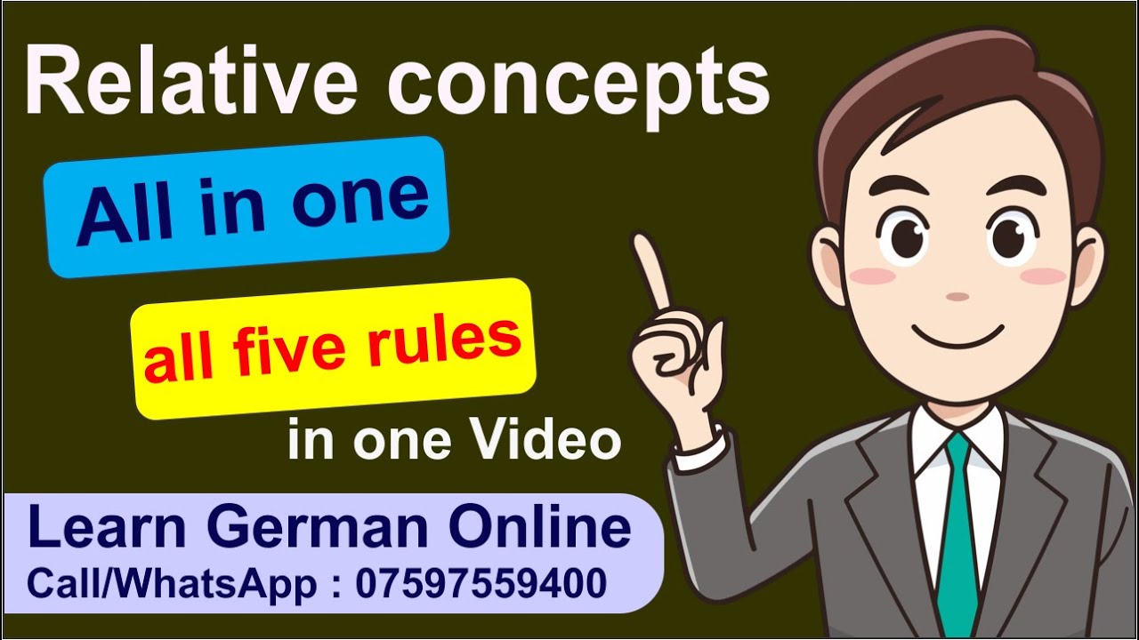 Relative concepts - All in one | All 5 rules in one Video | German ...