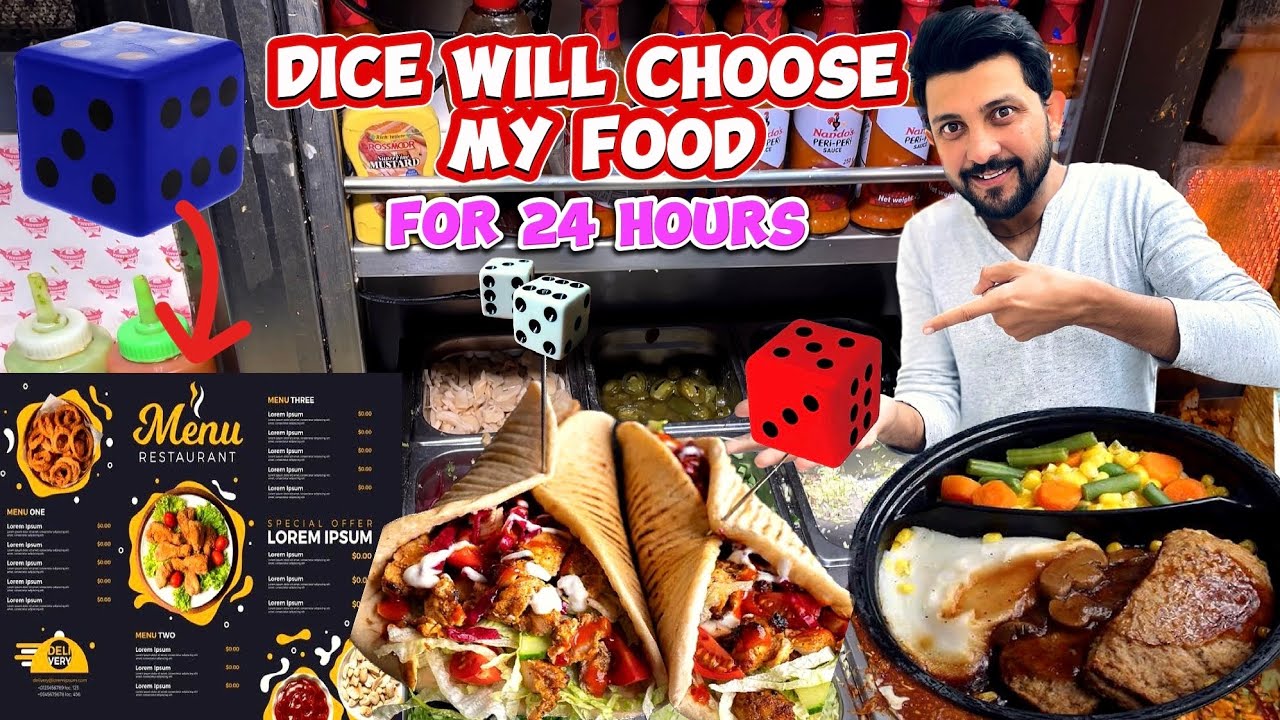 Letting DICE 🎲 Decide My Food For 24 Hours || DICE Challenge || - YouTube