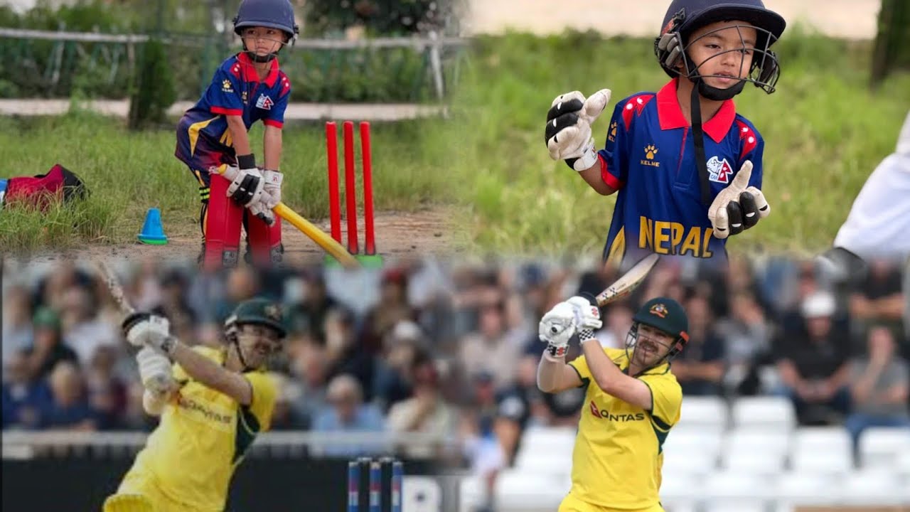 Four years baby morning practice cricket 😍 - YouTube
