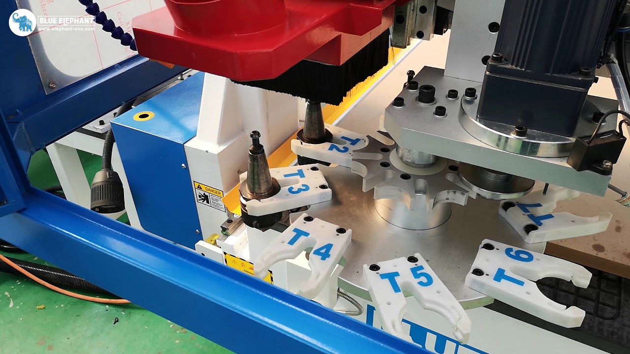BLUE ELEPHANT CNC Big Size Woodcarving Machine 2074 ATC CNC Router ...