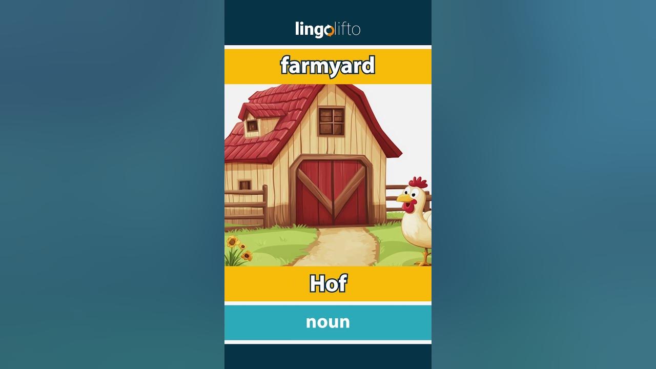 🇬🇧🇩🇪 farmyard - Hof : learn English : Lernen wir Englisch : vocabulary builder - YouTube